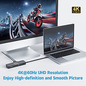 DOCKCASE Short USB C to USB C Cable (0.72ft), 3.1 Gen 2 10Gbps 100W 4K Video Data Transfer Charging Cable for Samsung Galaxy S8, S9, S10,T5 LaCie SSD, MacBook Pro, iPad Pro, and More