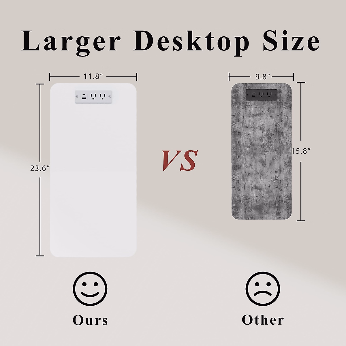 DALEMHOME End Table with Charging Station, Narrow Side Table with 3 Fabric Drawers, Skinny Nightstand with LED Light for Small Spaces, Bedroom, Living Room, White HKET1303WT