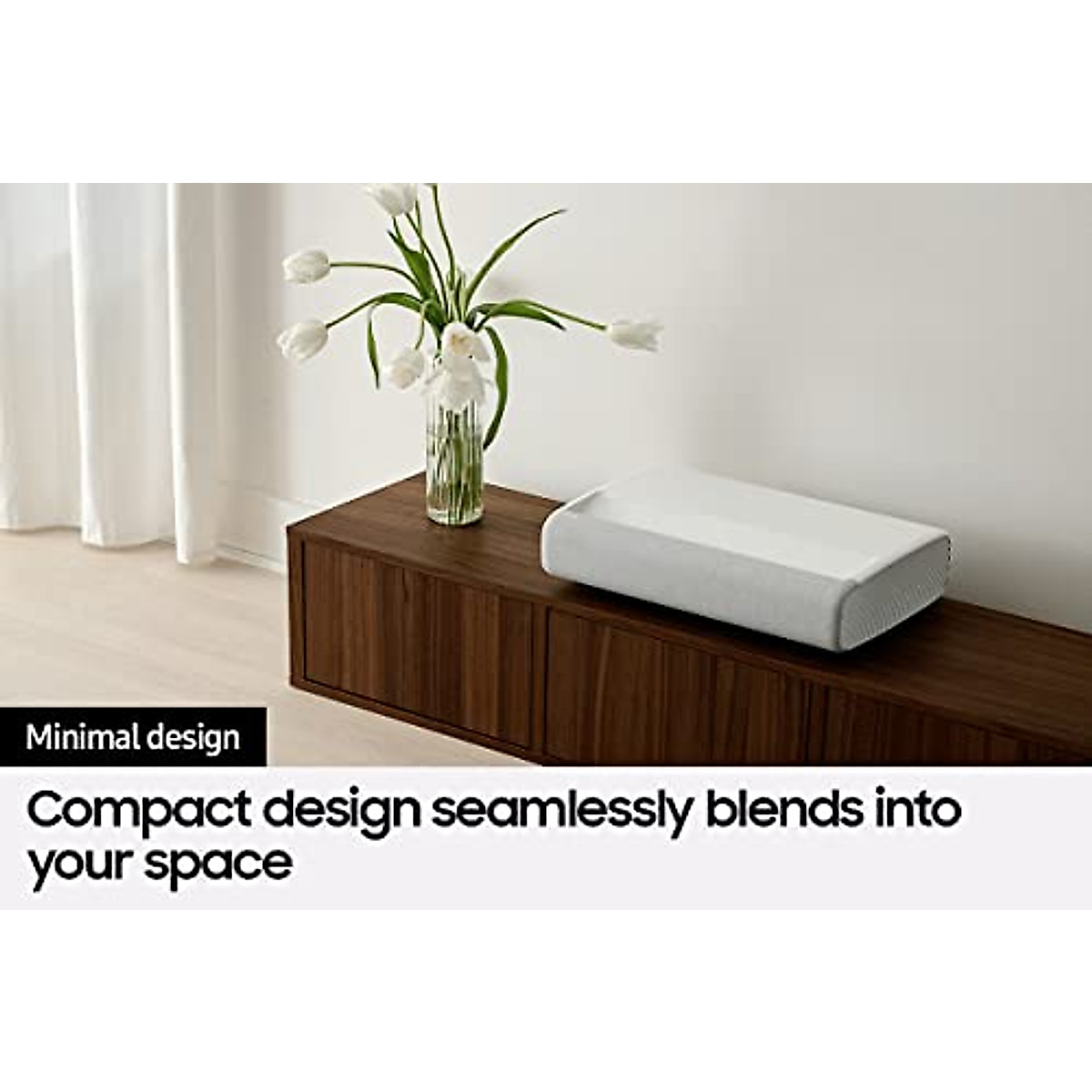 SAMSUNG 130" The Premiere Ultra Short Throw 4K UHD Smart Triple Laser Projector for Home Theater, HDR, 4.2Ch Surround Sound System w/ Alexa Built-In (SP-LSP9TFAXZA, Latest Model)