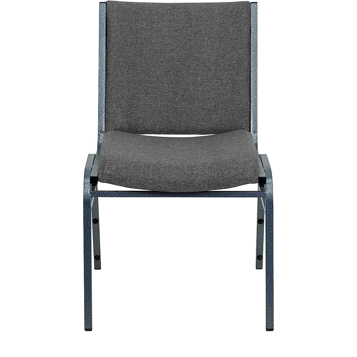 EMMA + OLIVER Heavy Duty Gray Fabric Stack Chair