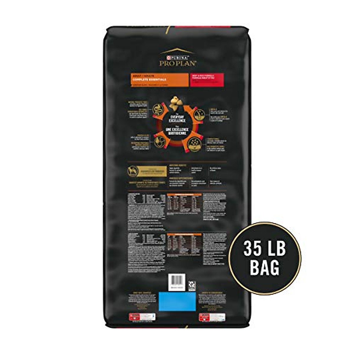 Purina Pro Plan High Protein Dog Food With Probiotics for Dogs, Shredded Blend Beef & Rice Formula - 35 lb. Bag