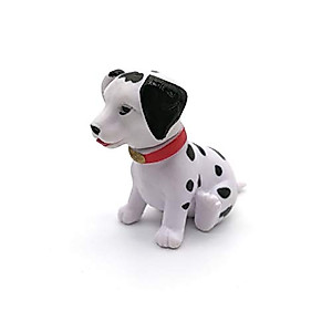Exasinine Mini Dogs Miniature Figurines Fairy Garden Miniature Moss Landscape DIY Terrarium Crafts Ornament Accessories for Home Décor (Dalmatian, Set of 6)