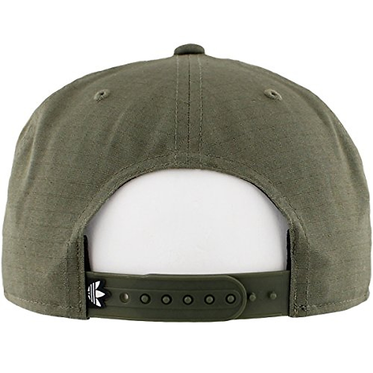 adidas Originals mens Plus Flatbrim Structured Men s originals trefoil chain snapback cap, Olive Cargo Ripstop, One Size US