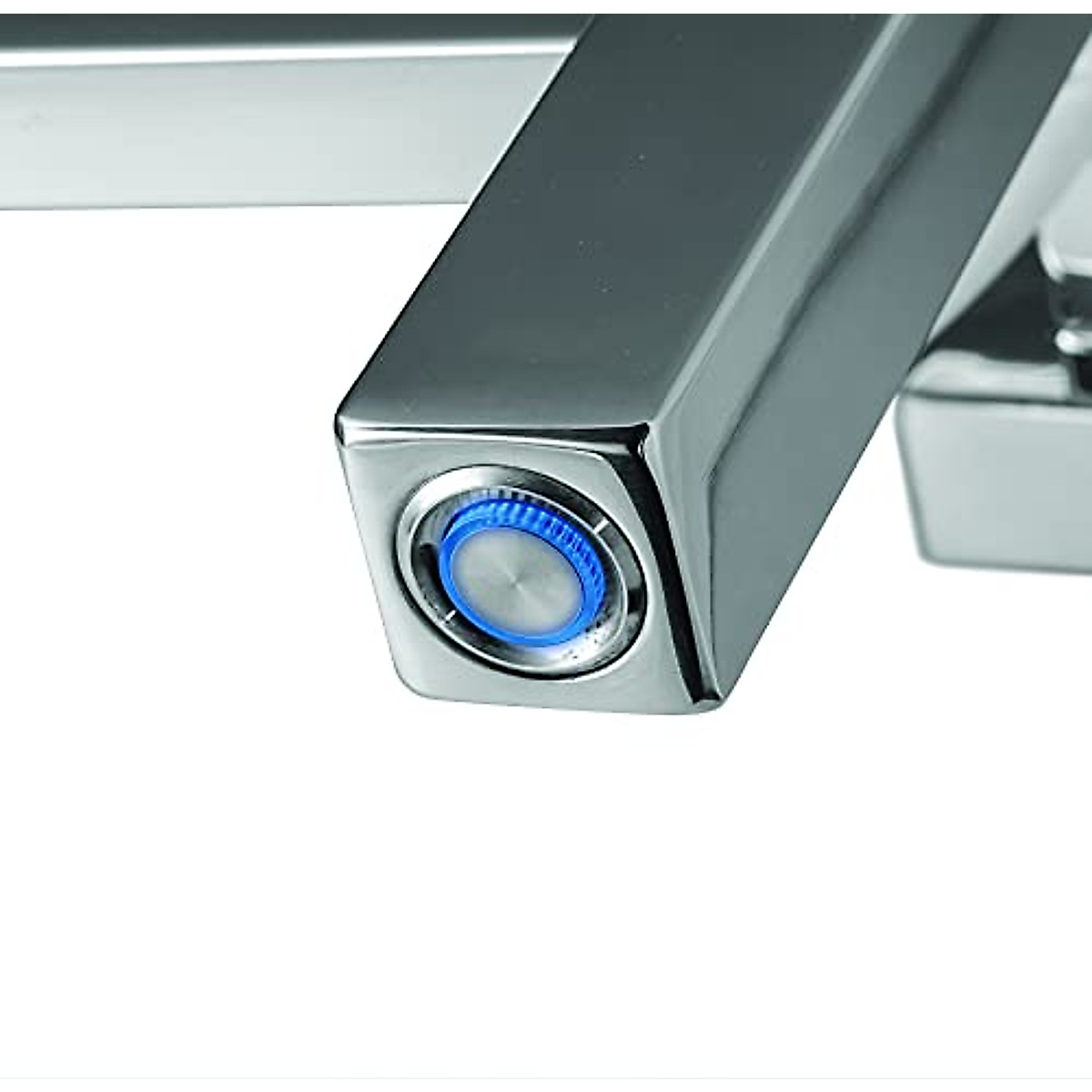 WarmlyYours TW-SR08PS-HP 8-Bar Sierra Electric Heated Bath Towel Warmer Rack, Dual Connection, Hardwired and Plug-in, Wallmountable, Programmable Timer, Stainless Steel, Polished Stainless