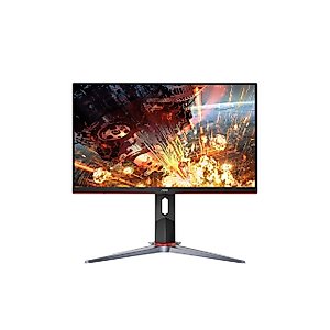 AOC 24G2 24" Frameless Gaming IPS Monitor, FHD 1080P, 1ms 144Hz, Freesync, HDMI/DP/VGA, Height Adjustable, 3-Year Zero Dead Pixel Guarantee (Renewed)