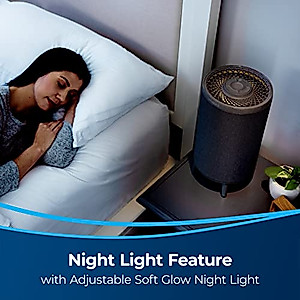 BISSELL® MYair™+ Air Purifier with HEPA Filter for Small Room and Home, Quiet Air Cleaner for Allergens, Pets, Dust, Dander, Pollen, Smoke, Hair, Odors, 3179A