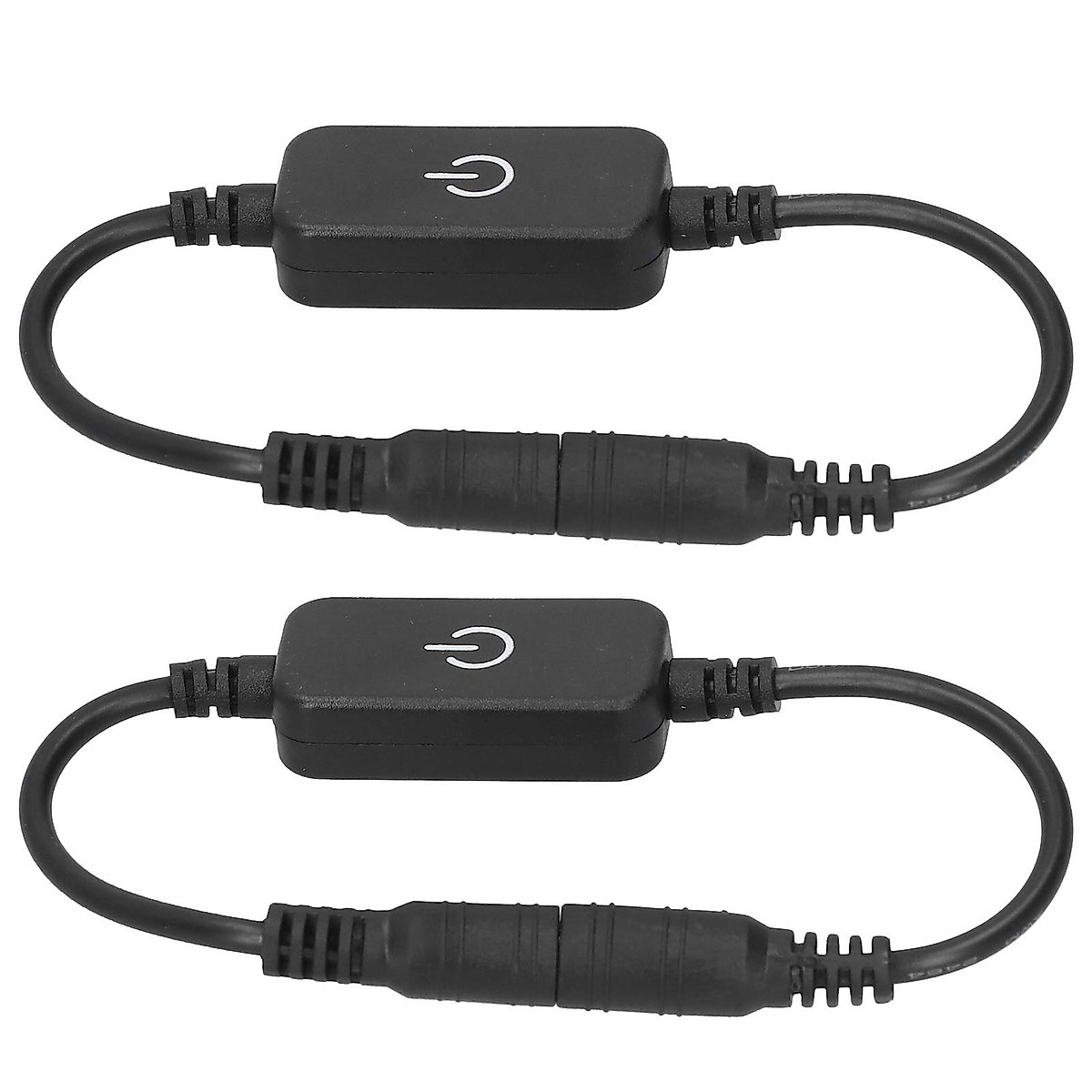 2 Pcs LED Strip Dimmer, DC 12-24V 4A Dimming On Off Switch Controller Light Switch Dimmer for Single Color Strip Light