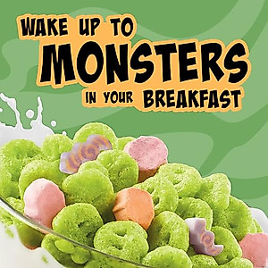 Carmella Creeper Cereal with Monster Marshmallows, Caramel Apple Flavored Kids Cereal, Limited Edition, Made with Whole Grain, Family Size, 15.8 oz