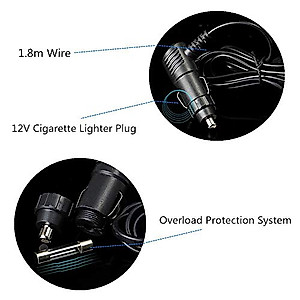 Electric Car Cooling Fan, Dual Head 12V 360 Degree Rotatable for Auto Truck Vehicle Boat