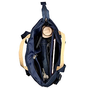 Kuratist - DEERN Totepack - 2 in 1 Backpack - 14L - Fits 13.3" Laptops - Used for Shopping/Work/Trips/Office/School (Navy)