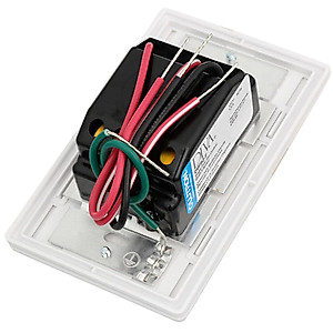 Lutron Diva Quiet 3-Speed Fan Control, 1.5 Amp Single Pole/3-Way with Wallplate, DVWFSQ-FH-LA, Light Almond