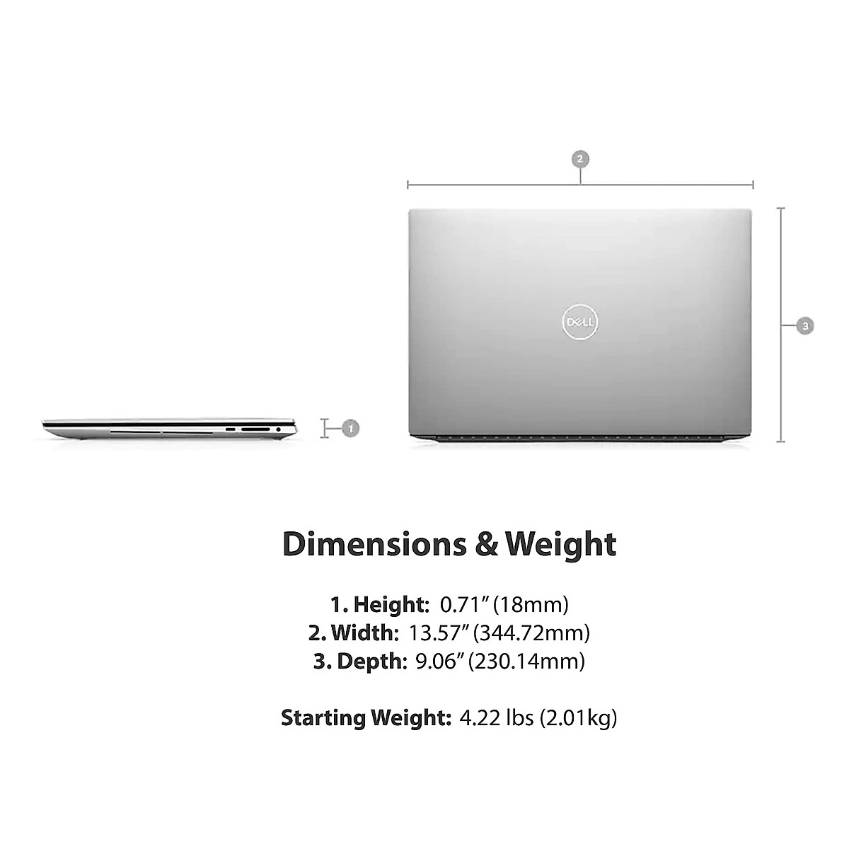 2021 Newest Dell XPS 15 9510 Laptop, 15.6" FHD+ 500 Nits Display, Intel i9-11900H, RTX 3050Ti, 64GB RAM, 2TB SSD, IR Webcam, Backlit Keyboard, Fingerprint Reader, WiFi 6, Thunderbolt 4, Win 10 Home