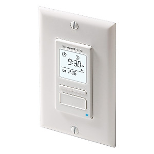 Honeywell Home RPLS740B ECONOswitch 7-Day Solar Programmable Switch, Lights and Motors, Indoor and Outdoor, Energy Saving