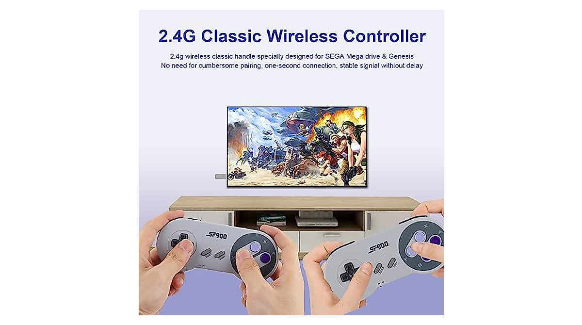 SF900 Wireless Retro Game Console - 2000 Games Included