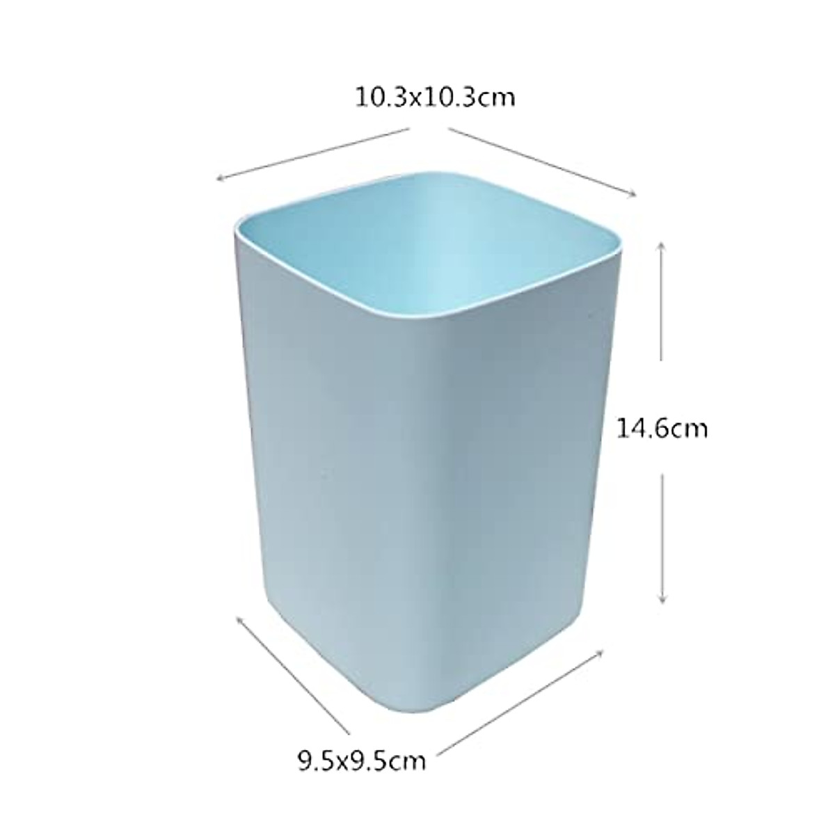 Hilsayum PCS Kitchen Trash Can Plastic Open-Mouth Garbage Box Small Rubbish Can Square Storage Bucket for Home Desktop