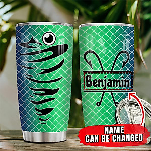 wowcugi Personalized Fishing Tumbler - Stainless Steel 20 Oz & 30 Oz Travel Cup Gift for Men, Women, Fishermen & Lovers - Perfect for Dad, Mom, Husband, Wife, Birthday & Christmas