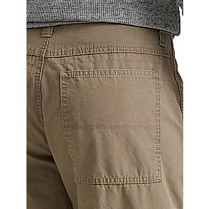 Wrangler Authentics Men's Twill Relaxed Fit Cargo Pant (Logan), Military Khaki Ripstop, 40W x 29L