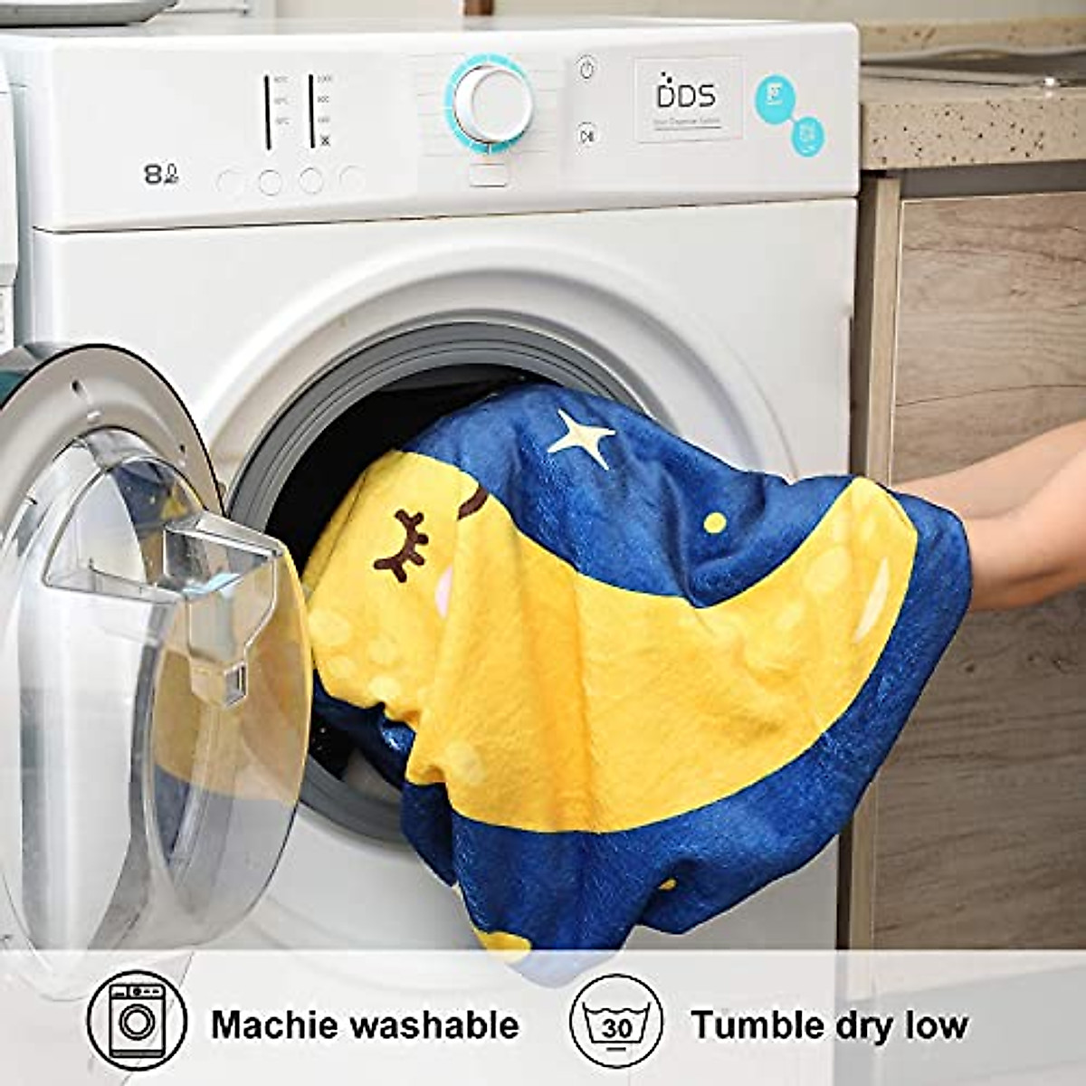 Zevrez I Love You to The Moon and Back Blanket, Soft Cute Kids Throw Blanket Birthday Gift for Girls Boys Adults Flannel Fleece Moon Blanket(Cartoon Moon, 48"x60")