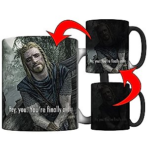 CJ Artisans Hey, You You're Finally Awake (Ralof of Skyrim) Magic Color Changing Coffee Mug (FB)