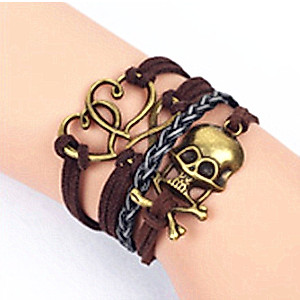 ALIMITOPIA 100 Grams Assorted Skull Skeleton Bone Punk Steampunk Charm Pendant Connector for DIY Necklace Bracelet Jewelry Making Findings