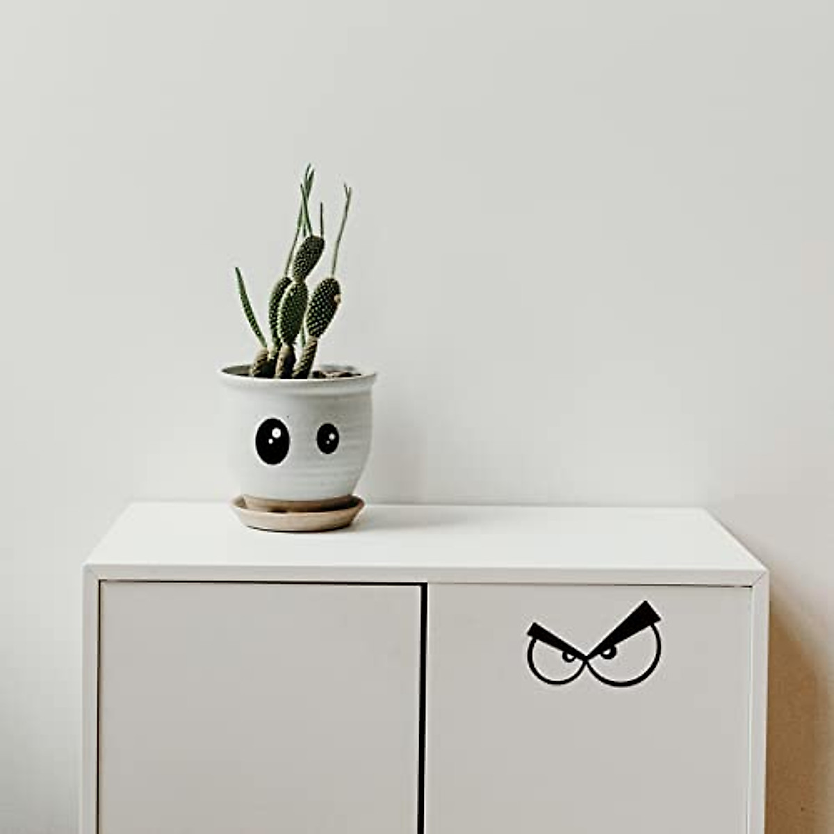 CloudCave Anime Stickers - Vinyl Transfer Anime Eye Decals for Oculus Quest 2 Headset, Playstation VR 2, or Other VR Headsets w/White Background - Removable Decal for Laptop, Car, Wall & More