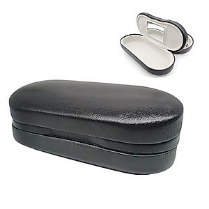 Metrical 2-in-1 Eyeglasses Case, Dual Glasses Case for Two Frames, Double Layer Hard Shell Protective Cases for Glasses, Not suitable for sunglasses