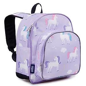 Wildkin 12 Inch Kids Backpack Bundle with Water Bottle (Unicorn)