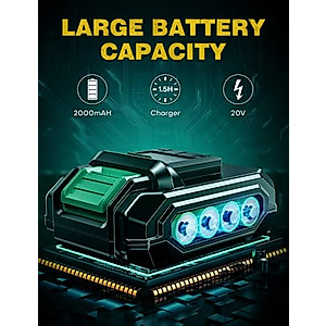 KIMO 6 Inch Mini Chainsaw Cordless, 2.3Lb Lightweight Handheld Chainsaw with Safety Lock, 20V Battery Powered Chainsaw, Portable Electric Chainsaw for Wood Cutting Tree Trimming