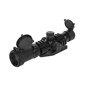 AIM SPORTS JTCR1 Tri Illuminated Cqb Scope with Locking Turrets/Arrow, 1.5-4X30mm