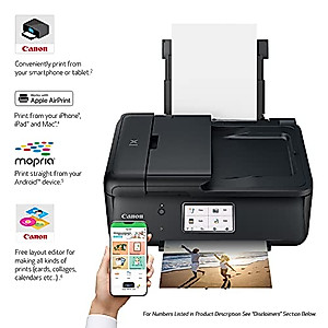 Canon TR8620a All-in-One Printer Home Office | Copier |Scanner| Fax |Auto Document Feeder | Photo and Document | Airprint (R) and Android, Black
