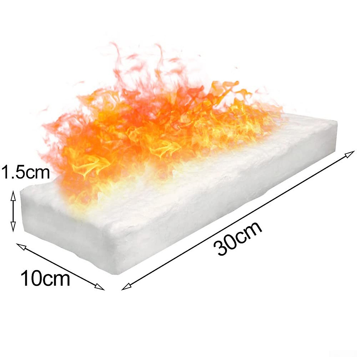 ZYNCUE 3pc Calcium-Magnesium-Silicate Fibres Firplace Firebox Safety Bio Fire Blanket for Bioethanol Fireplace Indoor Gel & Ethanol Ceramic Sponge