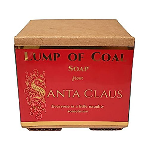 WFG WATERFALL GLEN SOAP COMPANY, LLC, charcoal Lump of Coal soap with cocoa butter, body soap, natural soap, vegan soap