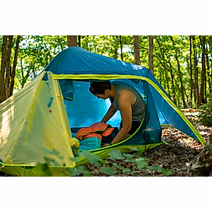 ust highlander 2-person backpacking tent with ultra light design and heavy duty, non-free standing waterproof construction for bikepacking, yakpacking, camping, and hiking