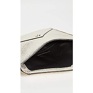 Rebecca Minkoff Women's Leo Clutch, Champagne, Gold, Metallic, One Size