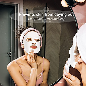 Maitys 5 Pcs Reusable Silicone Facial Mask Sheets for Women Silicone Moisturizing Full Facial Mask Cover Skin Cover Wrap for Sheet Prevent Evaporation Hairdressing Beauty Spa Care Tool(Vivid Colors)