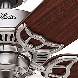 Hunter Fan Company, 51011, 42 inch Southern Breeze Brushed Nickel Ceiling Fan with LED Light Kit and Pull Chain