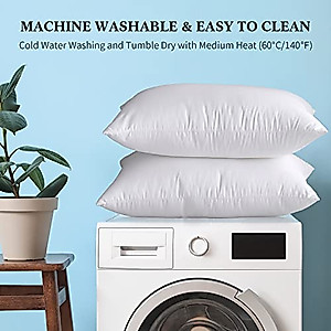 Sherwood Hotel Collection Bed Pillows for Sleeping 2 Pack Queen Size, Soft Microfiber Cover and 3D Super Soft Down Alternative Filled White Pillows, 20x28 Inches