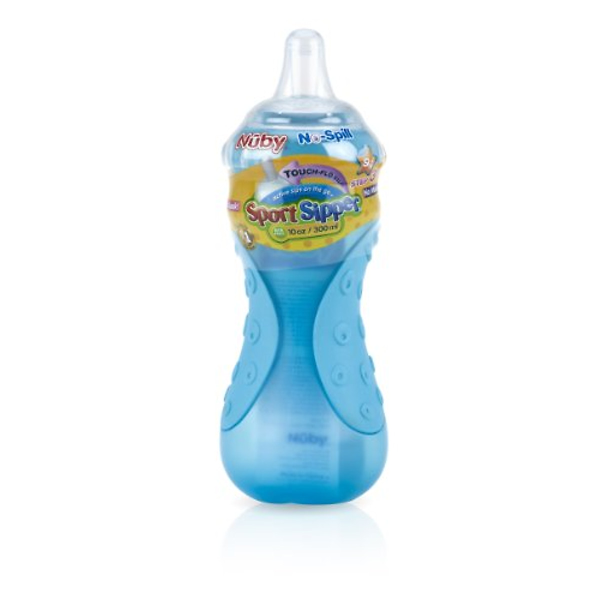 Nuby Plastic No-Spill Sport Sipper, 10 Ounce Colors May Vary