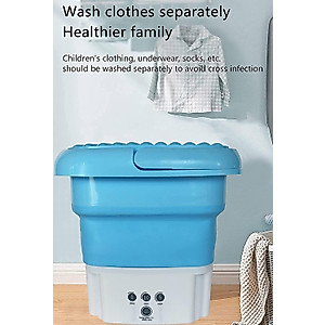 Luxmars Portable Washing Machine and Dryer Combo Mini Folding Washing Machine Washer