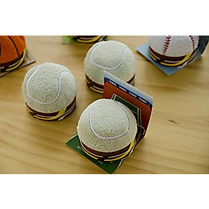 Tennis Soccer Towel 100% Cotton (2-Piece) Kids Washcloth Handtowel Decoration Gift 13 x 13.8 inch
