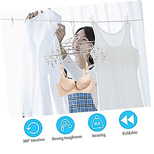 Zerodeko 3 Pcs Drying Rack Underwire Bra Towel Bra Hanging Clothes Drying Rack Laundry Hanger Clips Sock Drying Clip Clothes Hanger Laundry Rack Multi-Purpose Hanger Socks Rack Single Layer