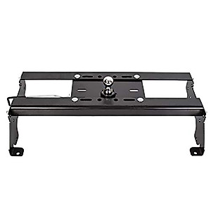 ECOTRIC Complete Gooseneck Trailer Hitch Kit Compatible with 2003-2012 Dodge RAM 1500 2500 3500 30000 LBS Black