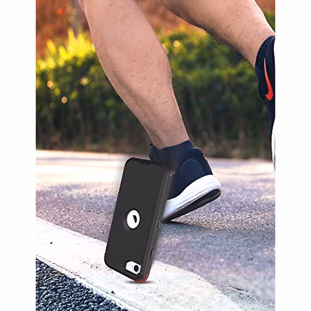 MXX iPhone SE 2022 / SE 2020 Heavy Duty Protective Case with Screen Protector [3 Layers] Rugged Rubber Shockproof Protection Cover & Rotating 360 Degree Belt Clip for Apple iPhone SE 2020 2022(Black)