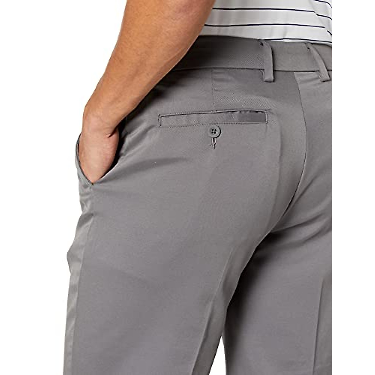 Amazon Essentials Men's Classic-Fit Stretch Golf Pant (Available in Big & Tall), Grey, 36W x 34L