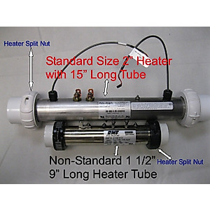 Set of (2) Hot Tub Spa 1 1/2" Slip X 1 1/2" Heater Union with Gasket
