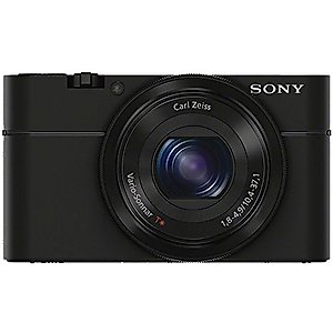 Sony Cyber-shot DSC-RX100 Digital Camera (Black) DSCRX100/B (Renewed)