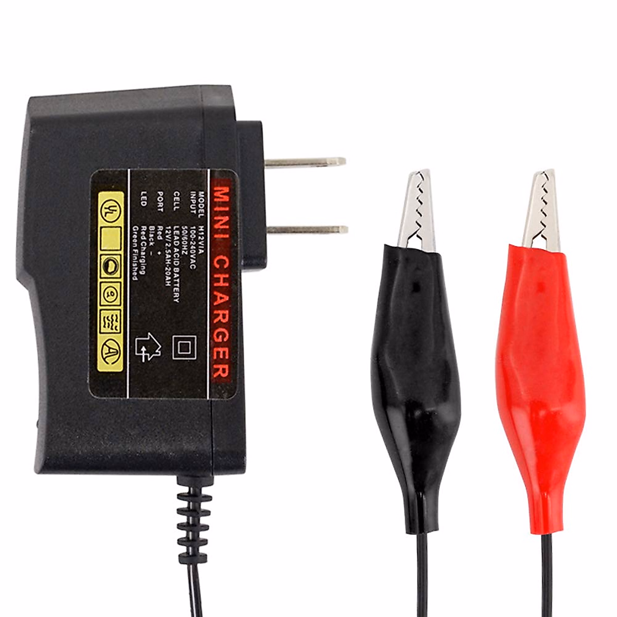 Quayub Universal Portable Car Motorcycle ATV DC 12V/1.2A 15W Smart Fast Rechargeable Battery Charger Tender Maintainer