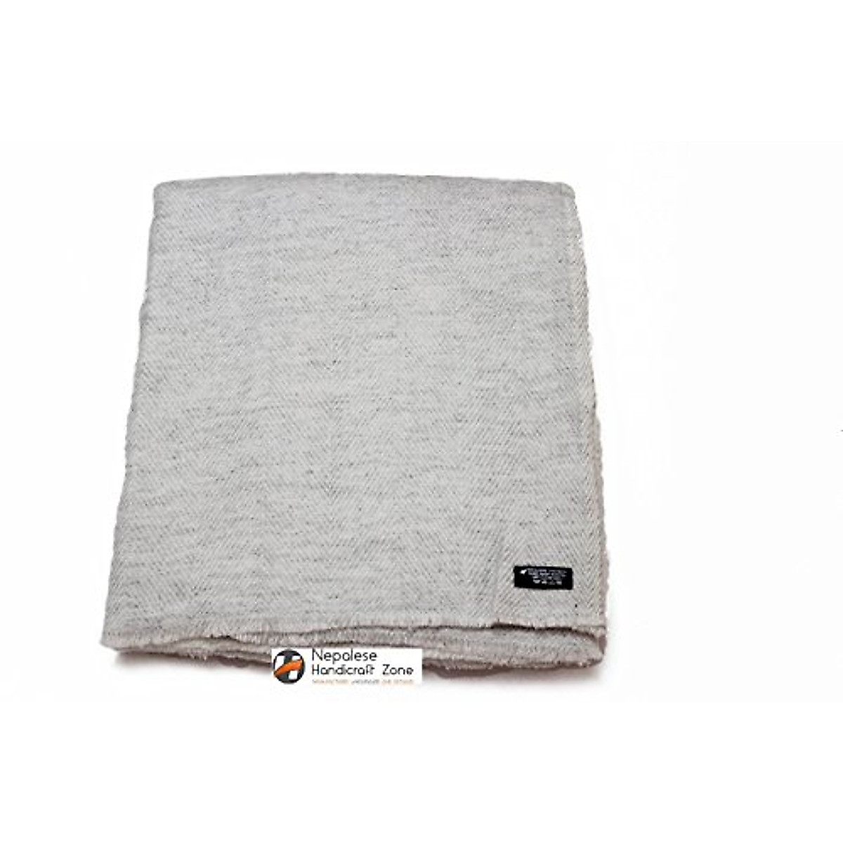 Himalayan Cashmere Throw,Natural Cashmere Blanket 54" x 108",Hand Made in Nepal