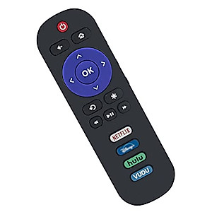 Replacement Remote Control Applicable for TCL Roku TV 65S421 43S421 75S431 65S431 55S431 55S421 50S421 55S20 43S431 75S421 32S331 50S431 50S425 75R615 50S527 43S525 43S425 55S425 32S327 55S527 32S325