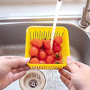 Star Ayze Berry Keeper Containers with Removable Drain Basket - Pack of 4 Fruit And Vegetable Produce Saver Container for Refrigerator Organizer Bin